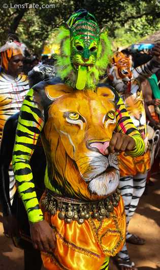 Tigers coming out - Thrissur Pulikali Festival, Viyyur Desham | lens tale